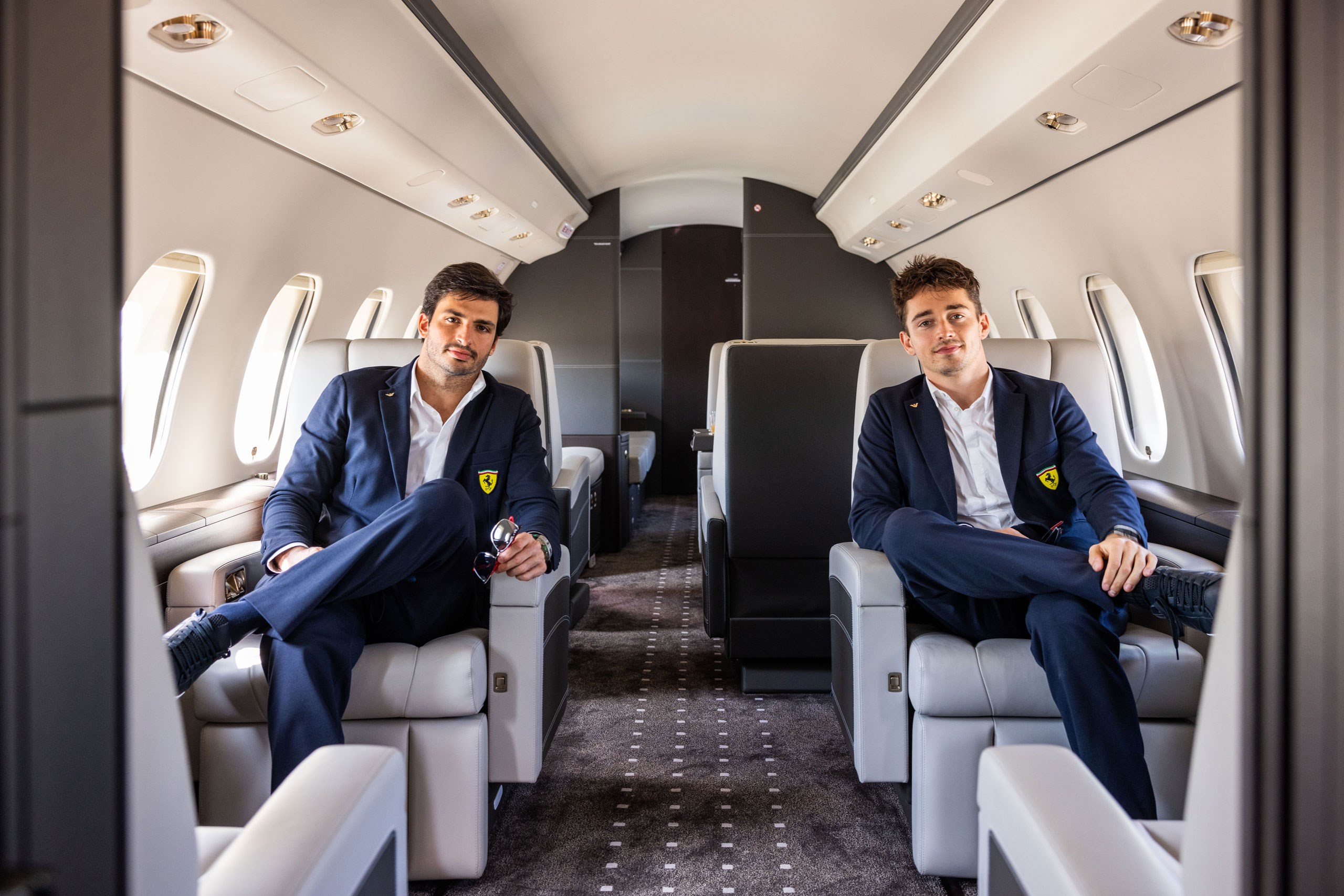 In pictures: inside the private jet used by the Ferrari drivers